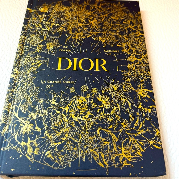 Dior | Other | Nwt Dior Blue And Gold Notebook | Poshmark